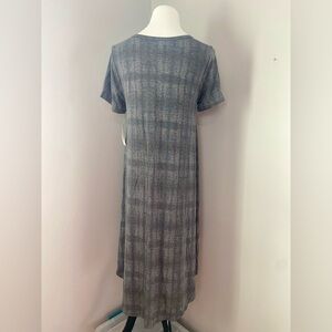 LuLaRoe | Dresses | Lularoe Carly Dress Blue Gray | Poshmark